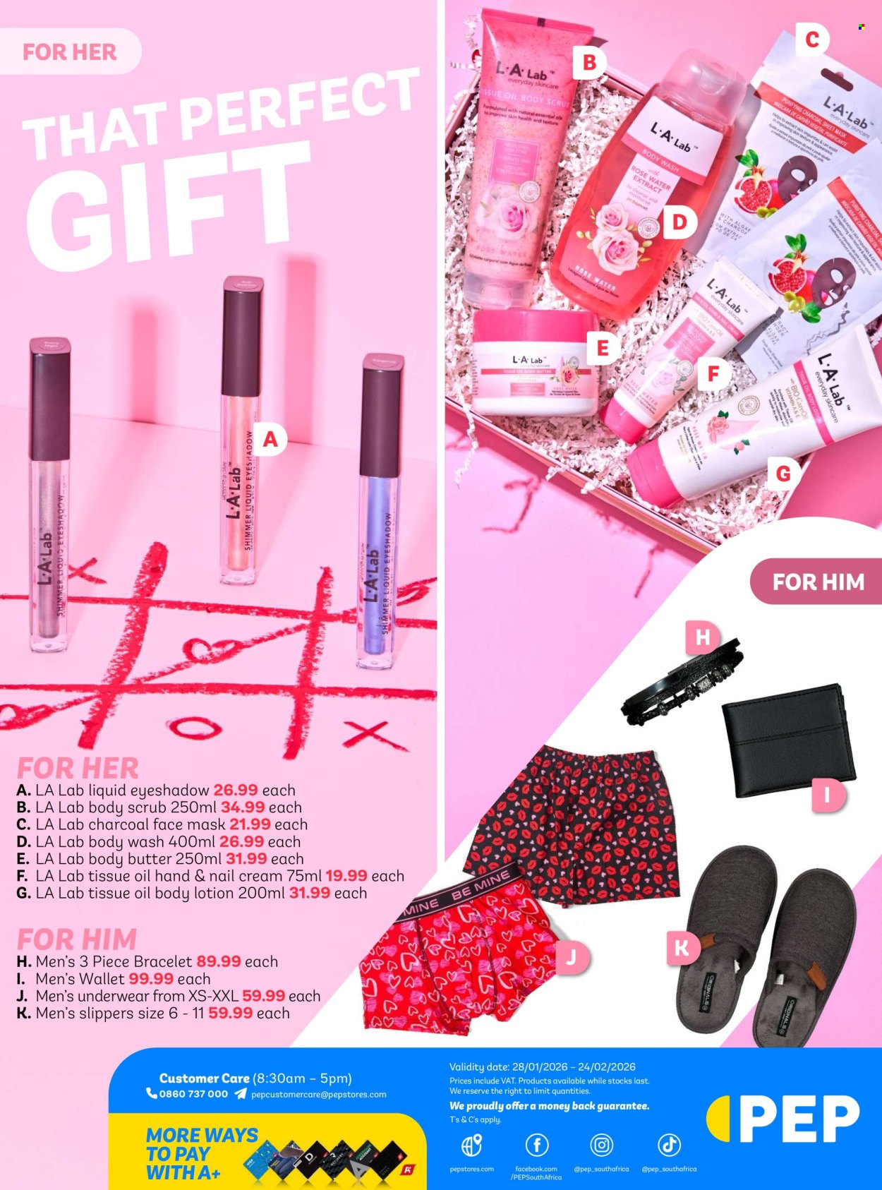 PEP STORES specials • Galentine's Day • From Wednesday 28 Jan 2026