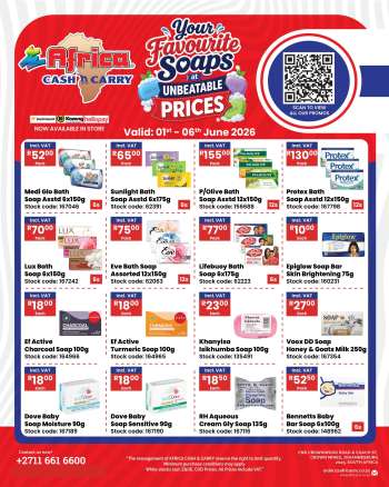 AFRICA CASH & CARRY specials • Wednesday promo • From Wednesday 3 Jun 2026