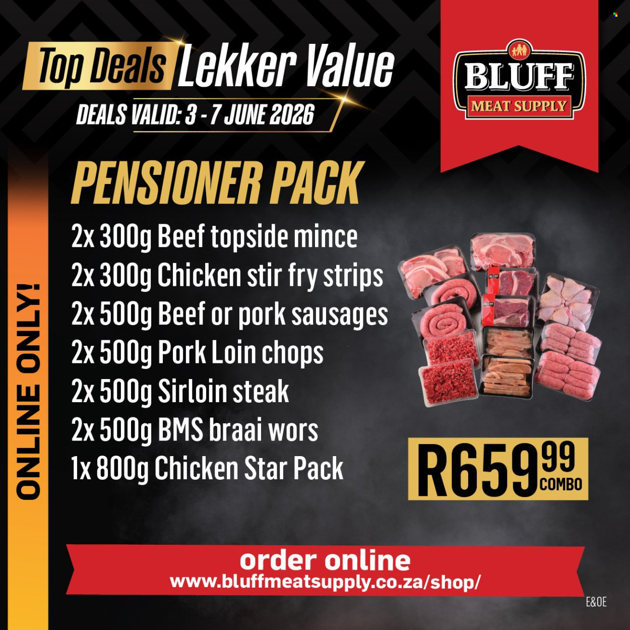 BLUFF MEAT SUPPLY specials • From Wednesday 3 Jun 2026