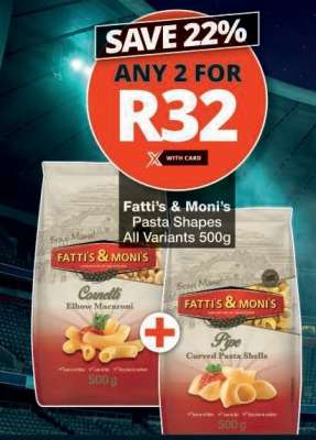 PASTA price - CHECKERS • Starting at ️ R 15.99
